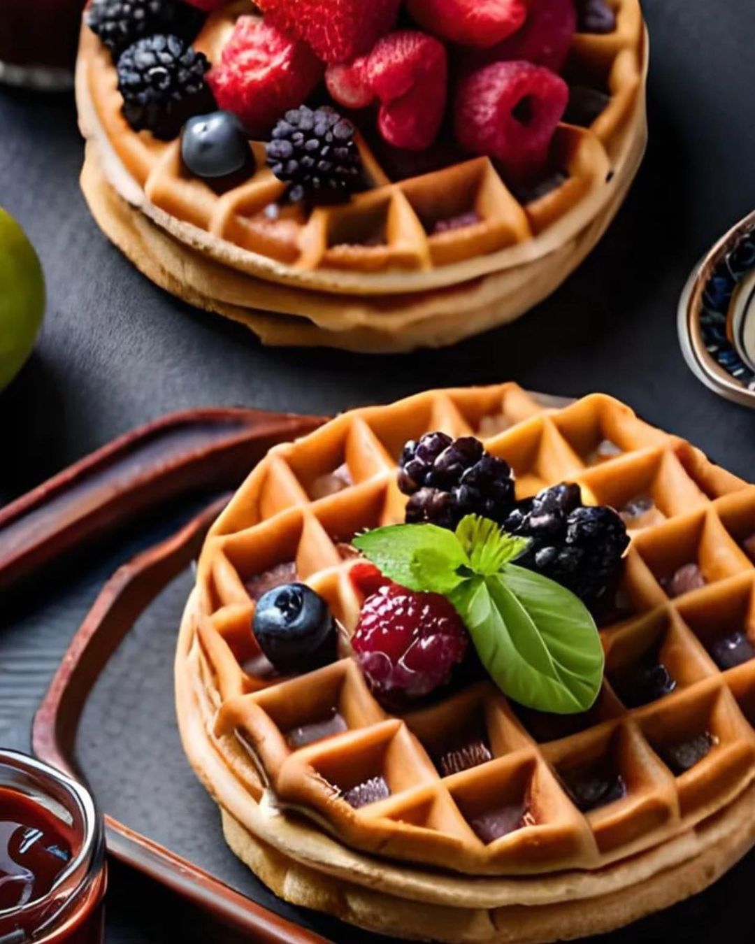 طرز تهیه وافل خانگی راحت و ساده با دستگاه و بدون دستگاه