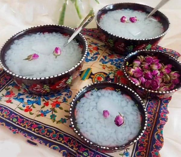 طرز تهیه فالوده کرمانی خانگی خوشمزه و فوری با نشاسته